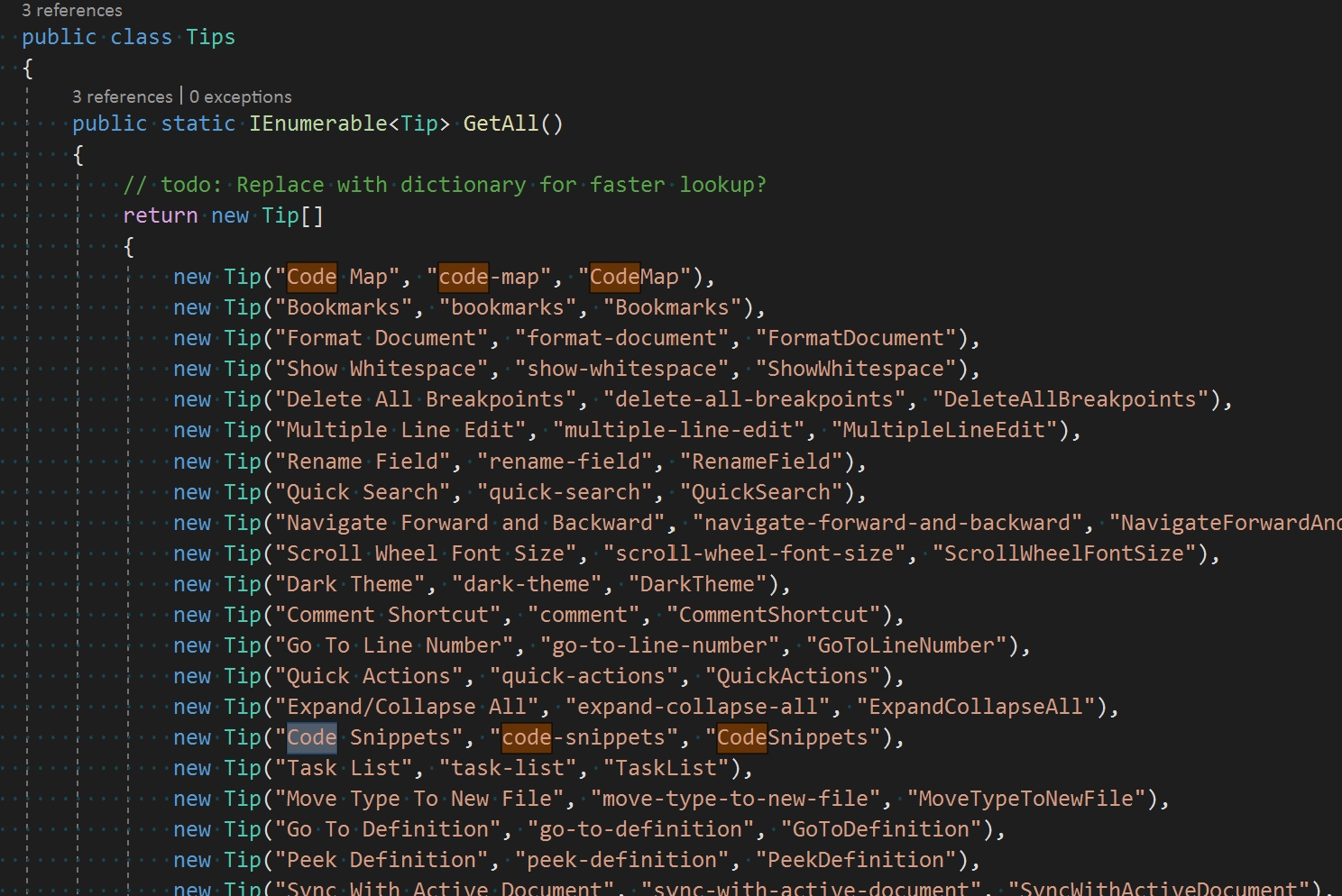 Visual Studio Tips : Incremental Search